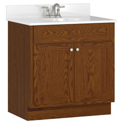 Briarwood Homestead 30"W x 21"D x 31"H Oak Mocha Bathroom Vanity ...