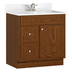 Briarwood Homestead 30"W x 21"D x 34-1/2"H Oak Mocha Bathroom Vanity ...