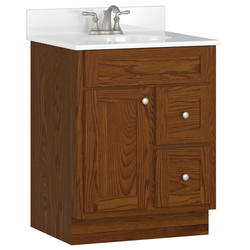 Briarwood Homestead 24"W x 18"D x 31"H Oak Mocha Bathroom Vanity ...