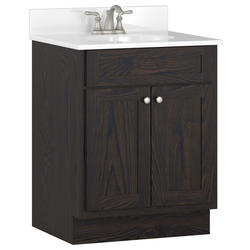Briarwood Homestead 24"W x 18"D x 31"H Oak Shadow Bathroom Vanity ...