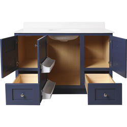 Smart Storage 48"W x 21"D Birch Admiral Bathroom Vanity Cabinet at Menards®