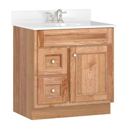 Briarwood Woodland 30"W x 21"D x 34-1/2"H HIckory Natural Bathroom ...