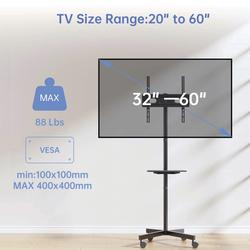 Perlesmith Rolling TV Cart for 32" - 60" Screens at Menards®
