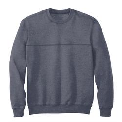 North Hudson Men's True Navy Heather Pieced Chest Fleece Sweatshirt ...