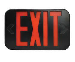 Performax™ Black Battery Backup LED Red/Green Exit Light at Menards®