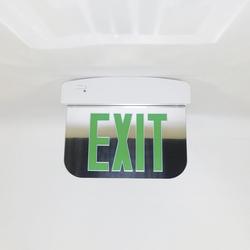 Best Lighting Edge-Lit Double Face Green Emergency Exit Light at Menards®