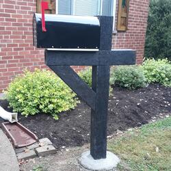 4 x 4 x 8' Black Plastic Timber at Menards®
