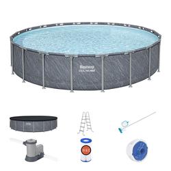 Bestway® Steel Pro MAX 20' x 48" Round Above Ground Pool Set at Menards®