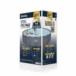 Bestway® Steel Pro MAX 20' x 48" Round Above Ground Pool Set at Menards®