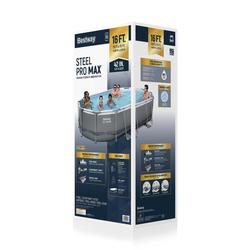 Bestway® Steel Pro MAX 16' x 10' x 42" Above Ground Pool Set at Menards®