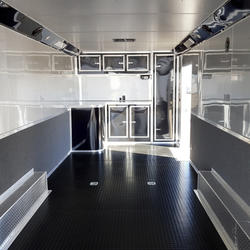 G-Floor® 8.5' x 20' Large Coin Midnight Black Trailer Flooring (170 sq ...