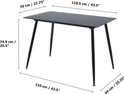 Rectangular Tempered Glass-Top Dining Table at Menards®
