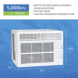 Denali Aire® 5,000 BTU 115-Volt Window Air Conditioner at Menards®
