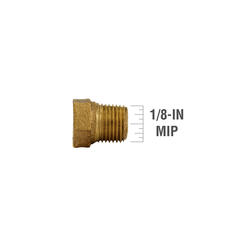 1/8" MIP Red Brass Plug at Menards®