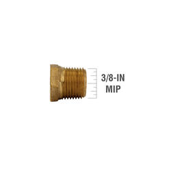 3/8" MIP Red Brass Plug at Menards®