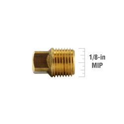 1/8" MIP Brass Plug at Menards®