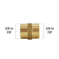 3/8" FIP Brass Coupling at Menards®
