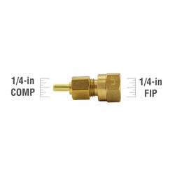 1/4" Compression x FIP Brass Adapter at Menards®