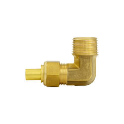 1/2" Compression x MIP Brass 90-Degree Adapting Elbow at Menards®