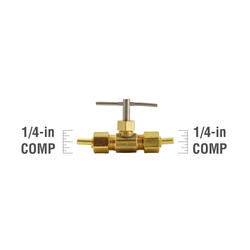 1/4" Compression Brass Needle Valve at Menards®