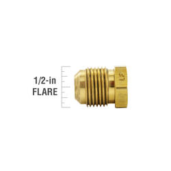 1/2" Flare Brass Plug at Menards®