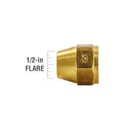 1/2" Flare Brass Rod Nut - 10 Pack at Menards®