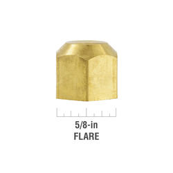 5/8" Flare Brass Cap at Menards®