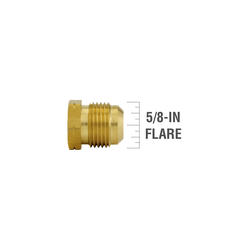 5/8" Flare Brass Plug at Menards®