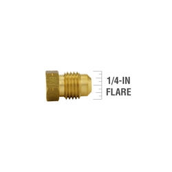 1/4" Flare Brass Plug at Menards®