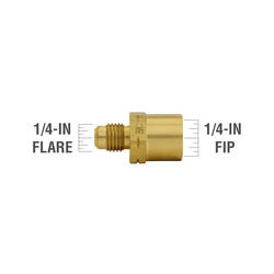 1/4" Flare x FIP Brass Adapter at Menards®