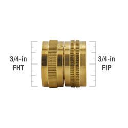 3/4" FGHT x FIP Brass Swivel Adapter at Menards®