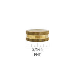 3/4" FGHT Brass Hose Cap at Menards®