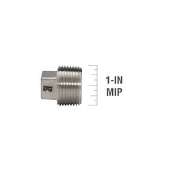 1" MIP Stainless Steel Pipe Plug at Menards®