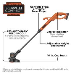 BLACK+DECKER™ 20-Volt Cordless 10" String Trimmer & Edger at Menards®