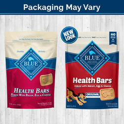 BLUE™ Health Bars All Breed Baked With Bacon, Egg & Cheese Dog Treats ...