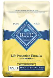 BLUE Life Protection Formula™ All Breed Healthy Weight Chicken & Brown ...
