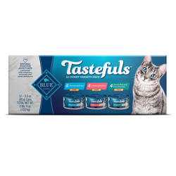 BLUE™ Tastefuls™ Chicken, Salmon & Ocean Fish Variety Pack Pate Wet Cat ...