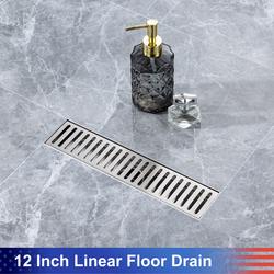 Rainlex 12" Brushed Nickel Linear Drain at Menards®