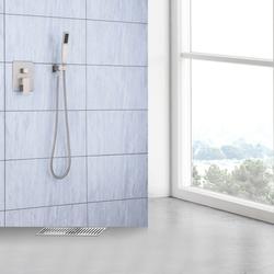 Rainlex 12" Brushed Nickel Linear Drain at Menards®