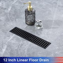 Rainlex 12" Matte Black Linear Drain at Menards®