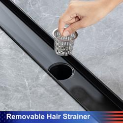 Rainlex 28" Matte Black Linear Drain at Menards®
