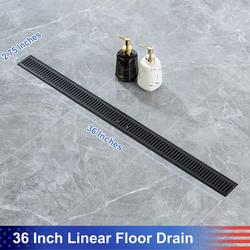 Rainlex 36" Matte Black Linear Drain at Menards®