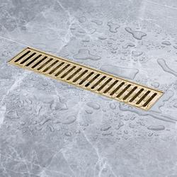 Rainlex 12" Brushed Gold Linear Drain at Menards®