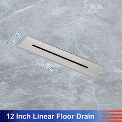Rainlex 12" Brushed Nickel Linear Drain at Menards®