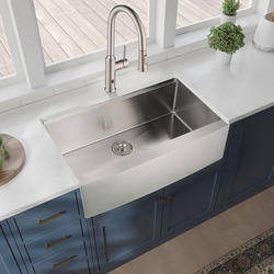 Rainlex Apron-Front 30" Stainless Steel Single Bowl Kitchen Sink at ...