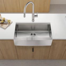 Rainlex Apron-Front 30" Stainless Steel Single Bowl Kitchen Sink at ...