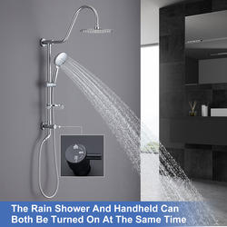 Rainlex® One-Handle Polished Chrome Shower System with Handheld ...