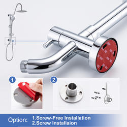 Rainlex® One-Handle Polished Chrome Shower System with Handheld ...