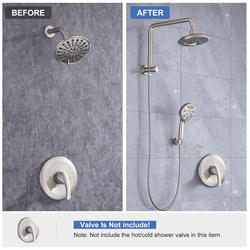 Rainlex® One-Handle Brushed Nickel Shower System with Handheld ...