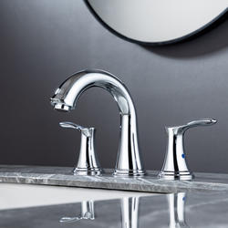 Rainlex® Two-Handle 8" Widespread Polished Chrome Bathroom Sink Faucet ...